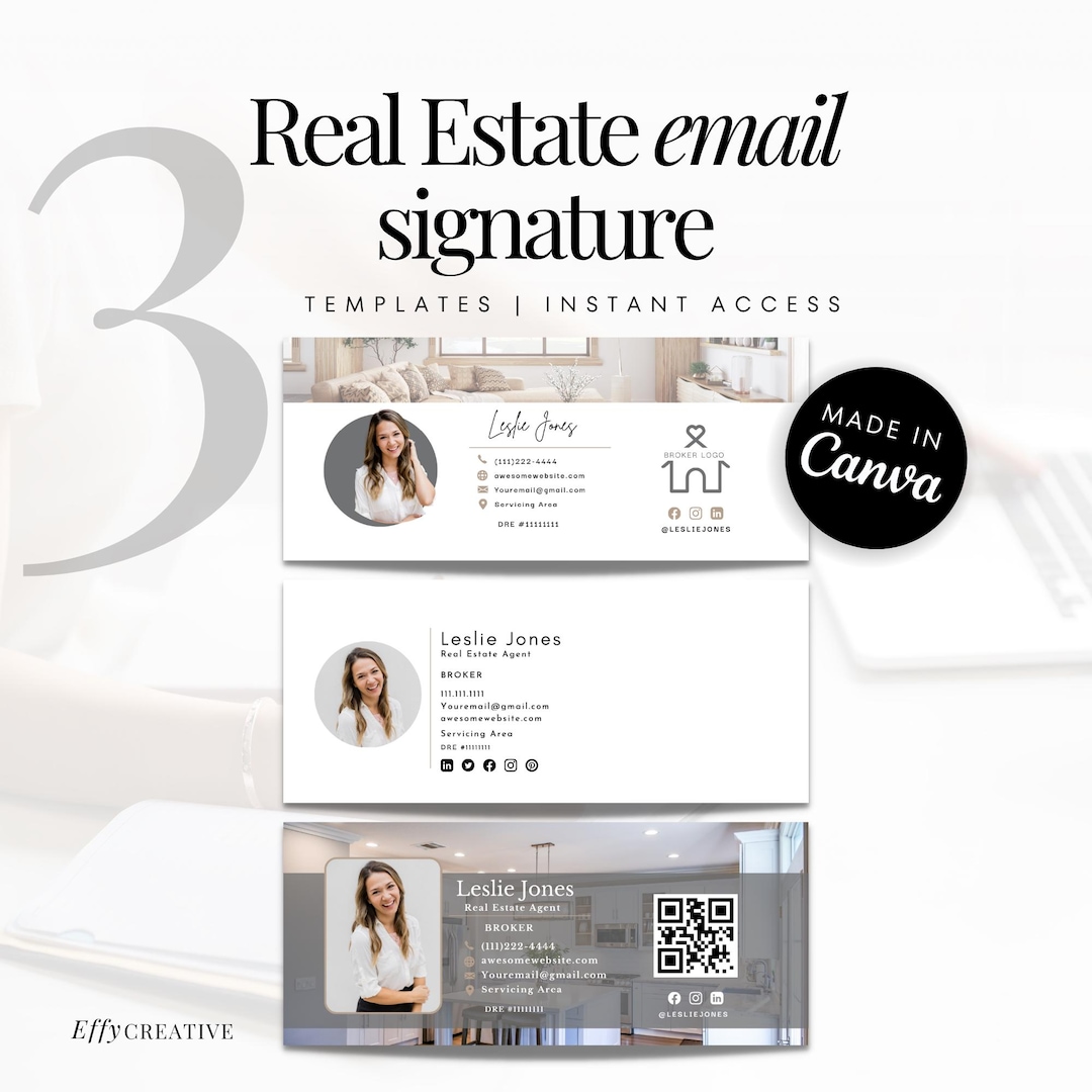 Email Signature Template for Realtors, Notaries & Loan Signing Agents ...