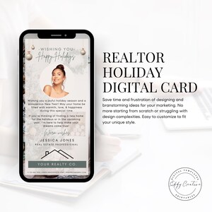 Realtor Digital Christmas Holiday Card Realtors Digital Christmas ...