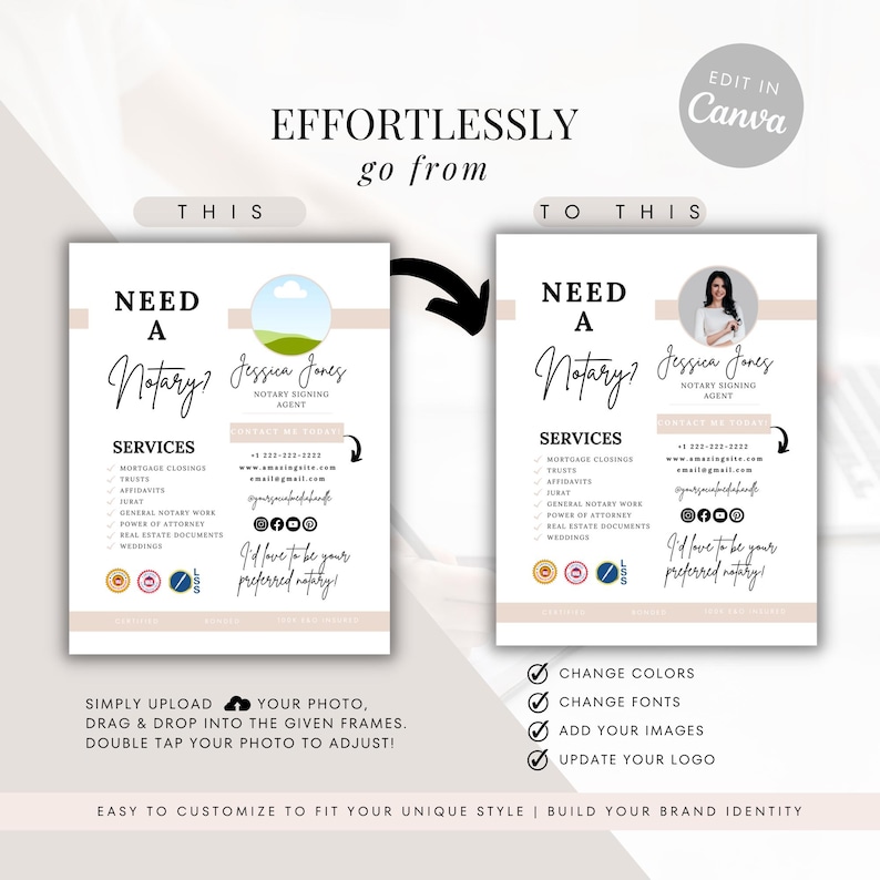 Notary Ultimate Branding Marketing Kit | Notary Starter Kit Templates ...