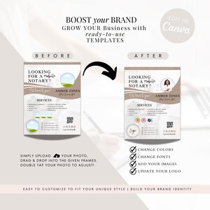 Editable Notary Marketing Flyer Template: Loan Signing Agent (canva) - Etsy