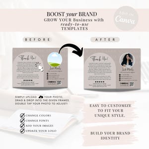 Life Insurance Agent Thank You Card Template | Editable Canva Template ...