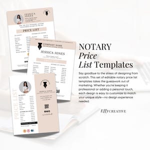 Notary Price List, Loan Signing Agent Price List, Notary Marketing ...