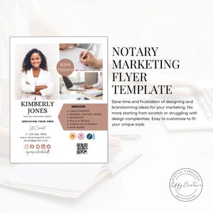 Notary Marketing Flyer Template, Notary Marketing, Loan Signing Agent ...