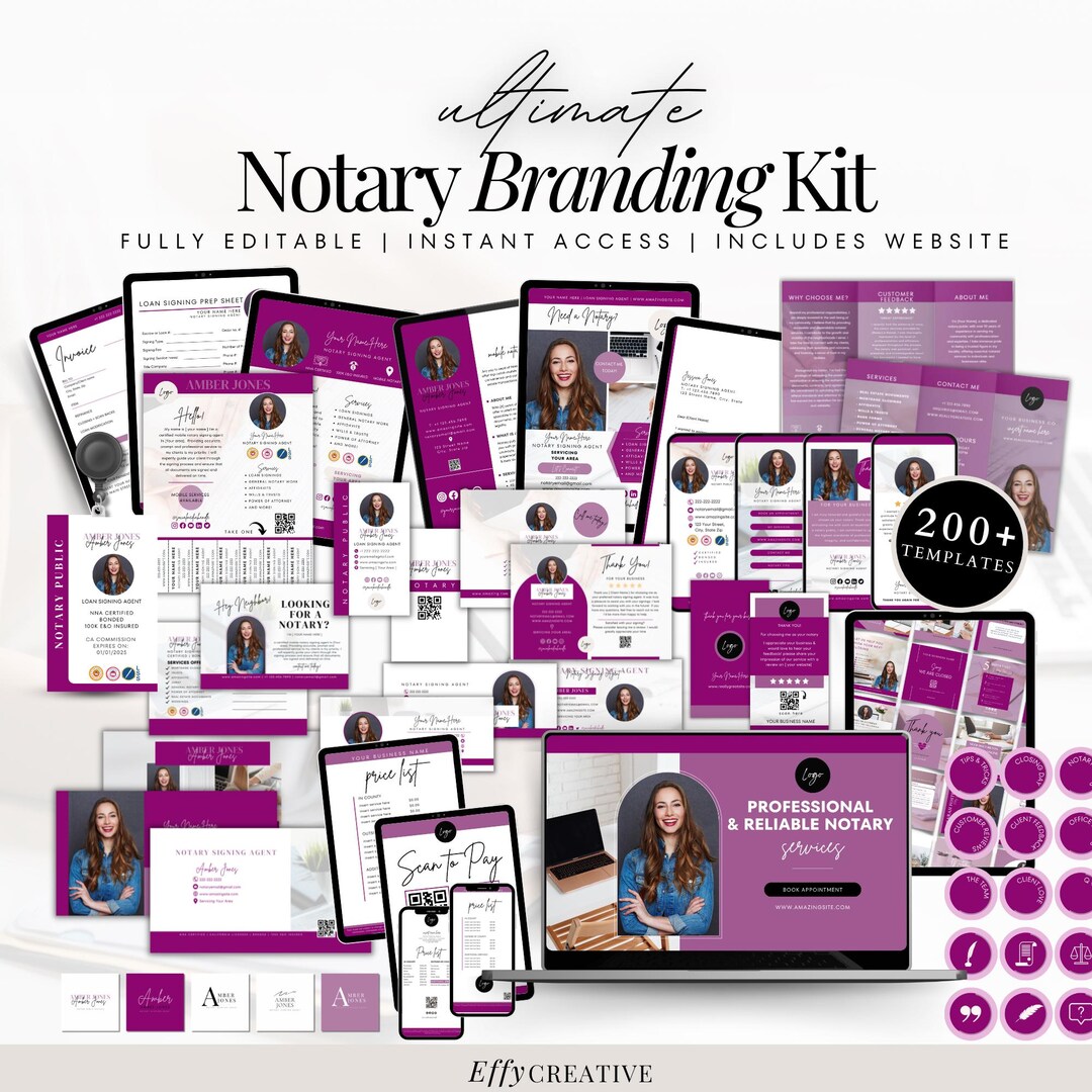 Notary Marketing Bundle Notary Starter Kit Ultimate Notary Business ...