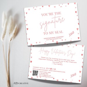 Notary Valentines Day Card Template Editable Canva Business Thank You ...