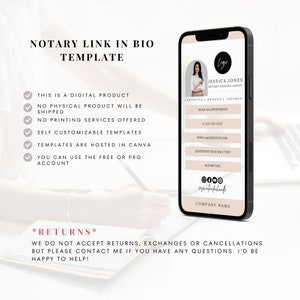 Notary Link in Bio, Notary Profile Design, Notary Marketing Templates ...