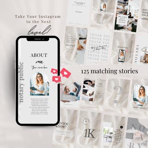Luxury Notary Social Media Kit for Instagram & Facebook Posts, Stories ...