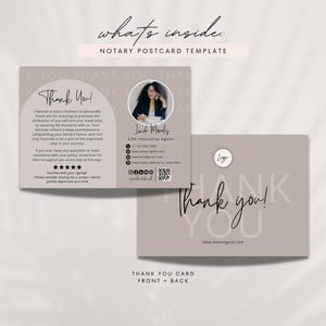 Life Insurance Agent Thank You Card Template | Editable Canva Template ...