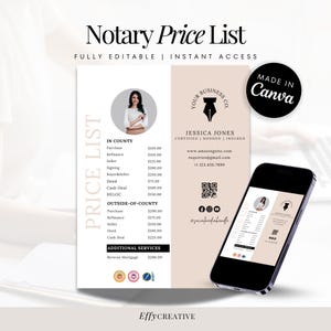 Notary Price List, Loan Signing Agent Price List, Notary Marketing ...