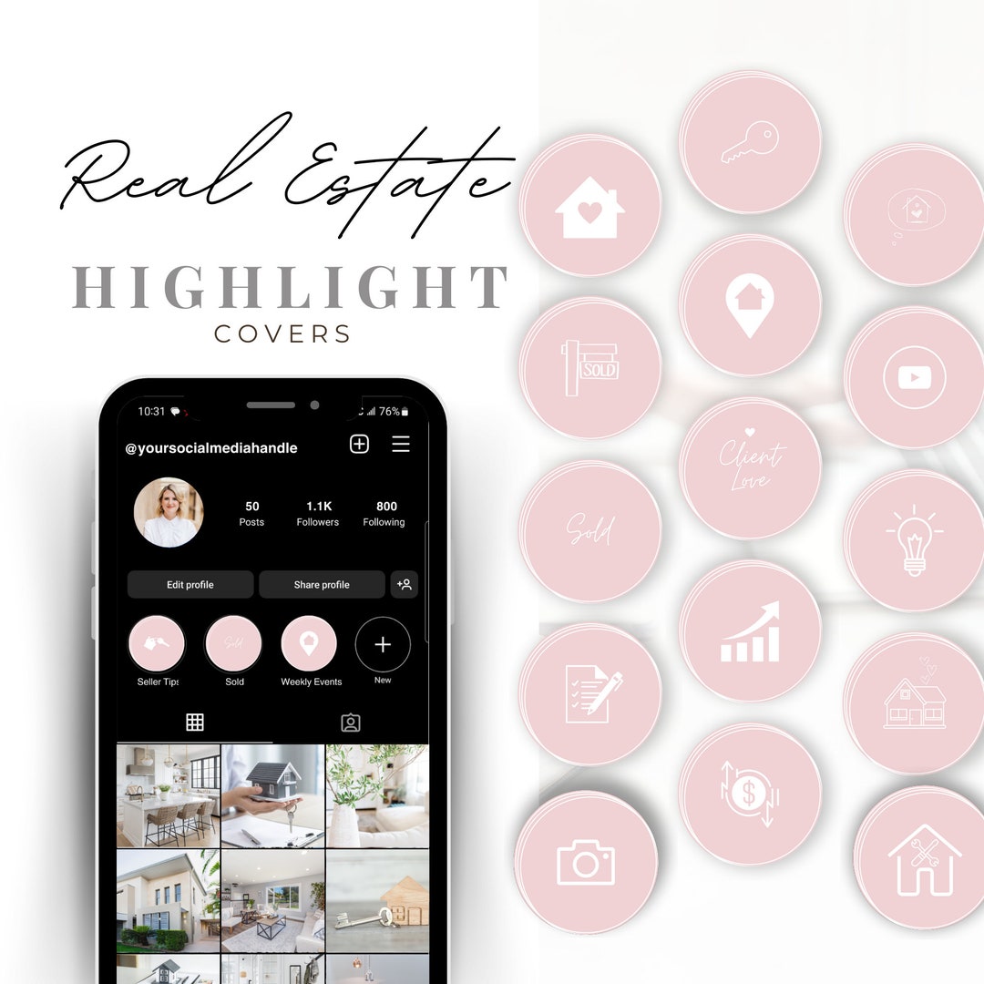 Real Estate Highlight Covers, Highlight Cover Icons, Real Estate ...