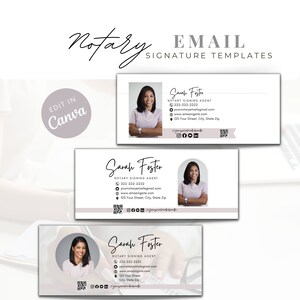 Notary Email Signature, Notary Signing Agent Email Design, Notary ...