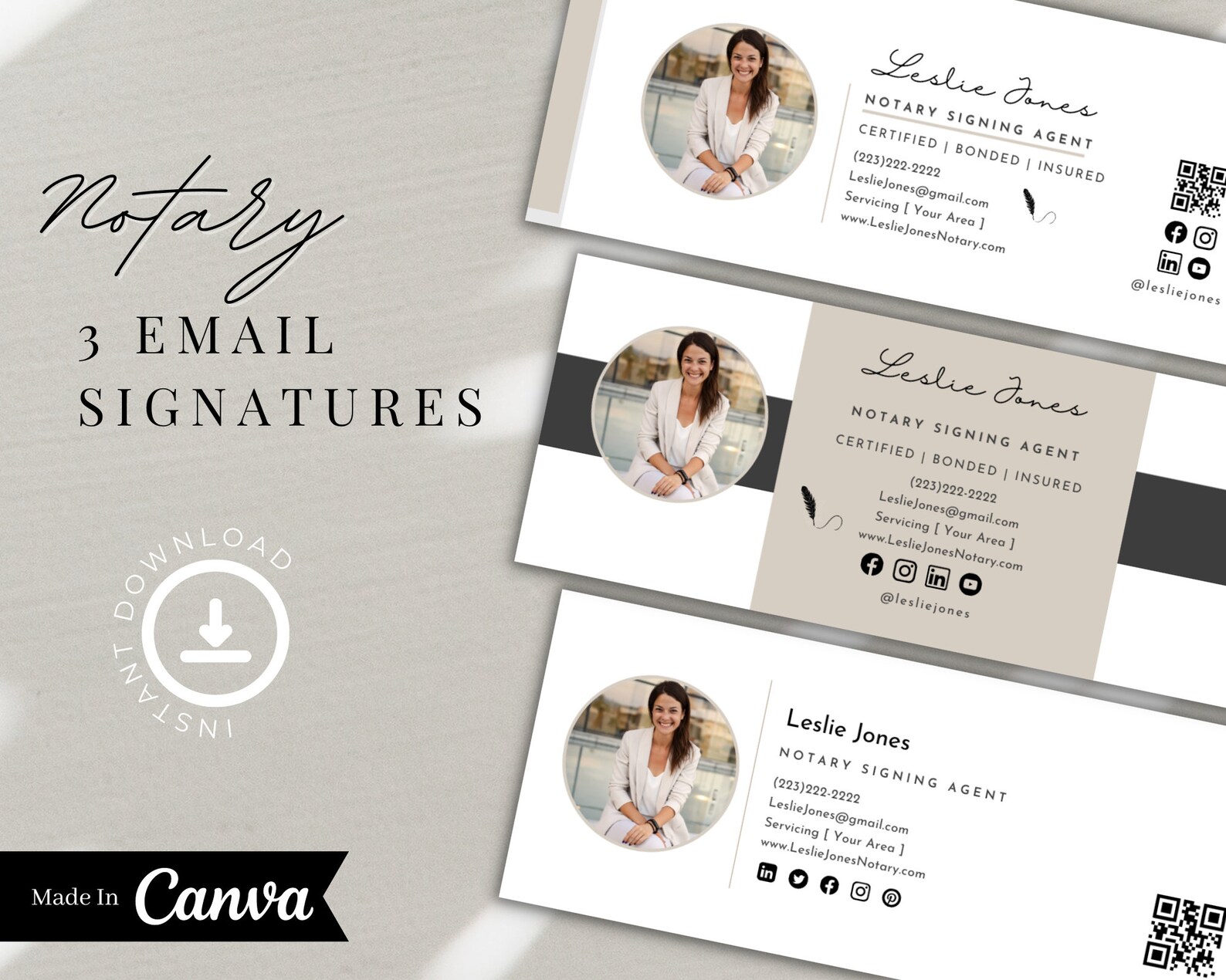 Notary Email Signature Notary Signing Agent Email Template - Etsy