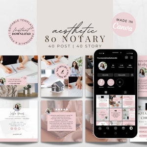 Notary Instagram Posts, Notary Social Media Posts Template, Loan ...