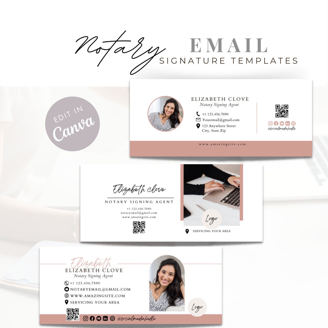 Notary Email Signature, Notary Signing Agent Email Template, Notary ...