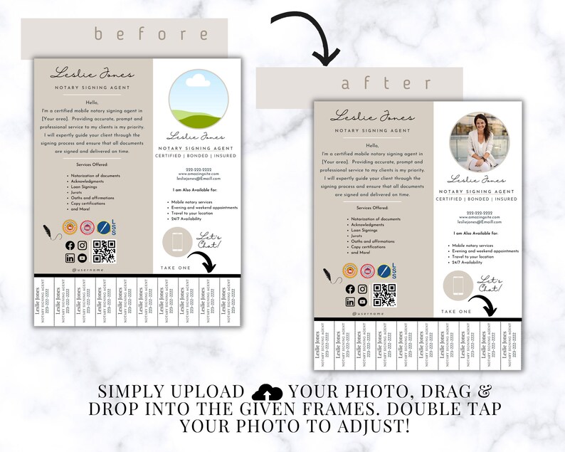 Notary Marketing Flyer Tear off Flyer Notary Signing Agent - Etsy