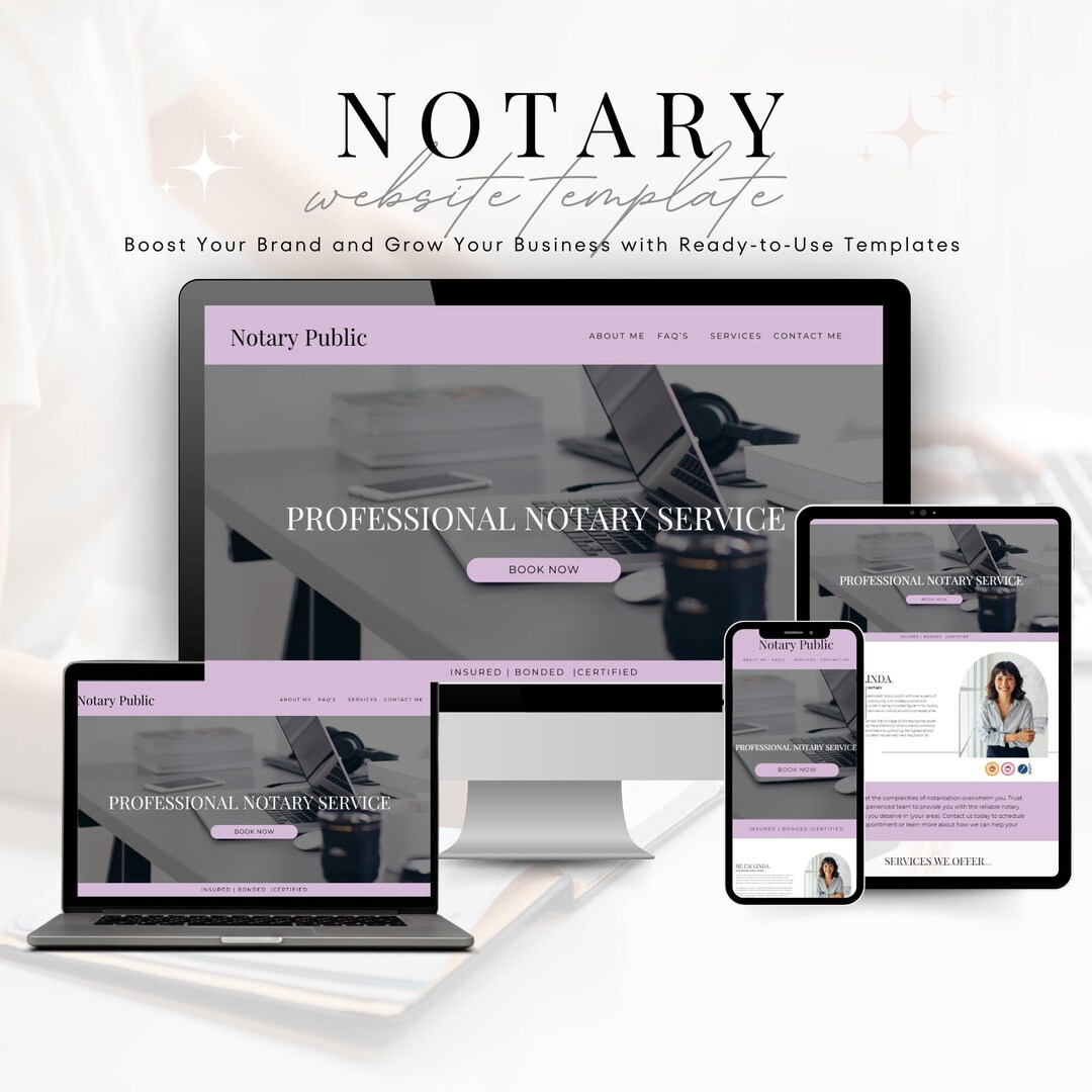 Notary Website, Notary Landing Page, Notary Marketing, Loan Signing ...