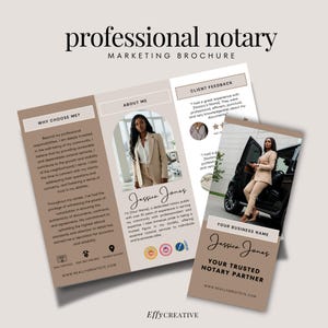 Editable Trifold Brochure Template for Notaries, Loan Signing Agents ...