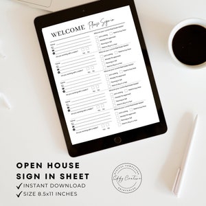 Welcome to Our Open House Sign, Real Estate Marketing, Open House Sign ...