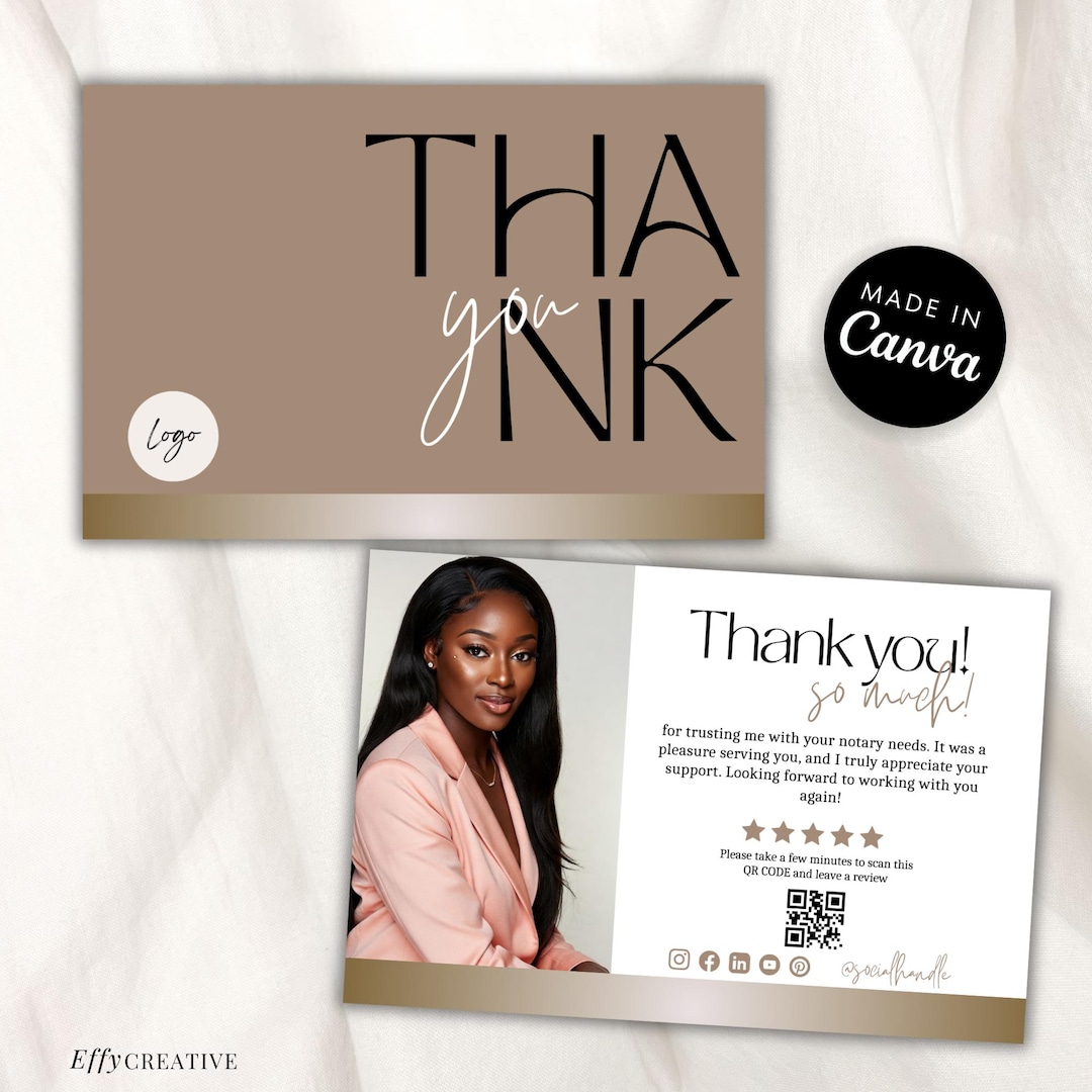 Business Thank You Card Template Client Feedback Card Canva Editable ...