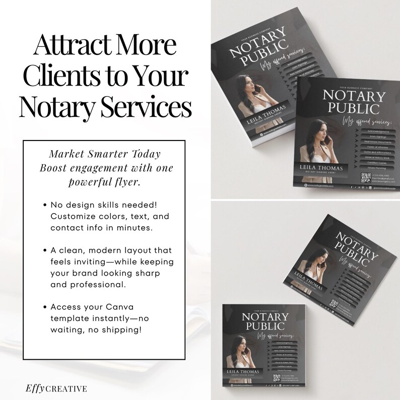 Notary Public Flyer Template | Notary Instagram Flyer Post | Mobile ...