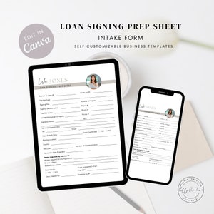 Loan Signing Prep Sheet, Notary Prep Sheet, Loan Signing Agent, Notary ...