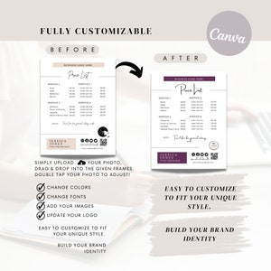 Price List Template, Scan to Pay, Notary Business Templates, Notary ...