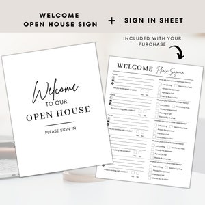 Welcome to Our Open House Sign, Real Estate Marketing, Open House Sign ...