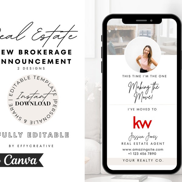 Realtor Announcement - Etsy