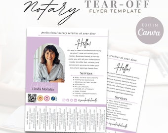 Notary Introduction Flyer, Notary Flyer Template, Notary Service Flyer ...