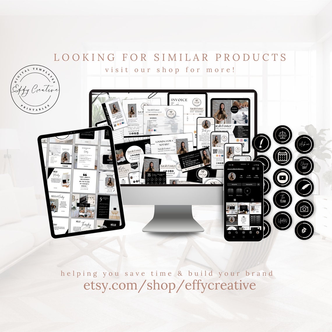 Notary Social Media Post Templates: Canva Editable (digital Download ...