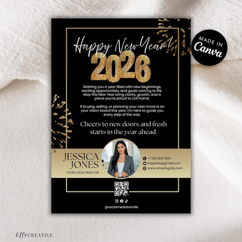 Realtor New Year Flyers - Etsy