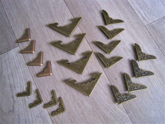 Vintage Style Journal Corner Protectors Decorative Metal Book | Etsy