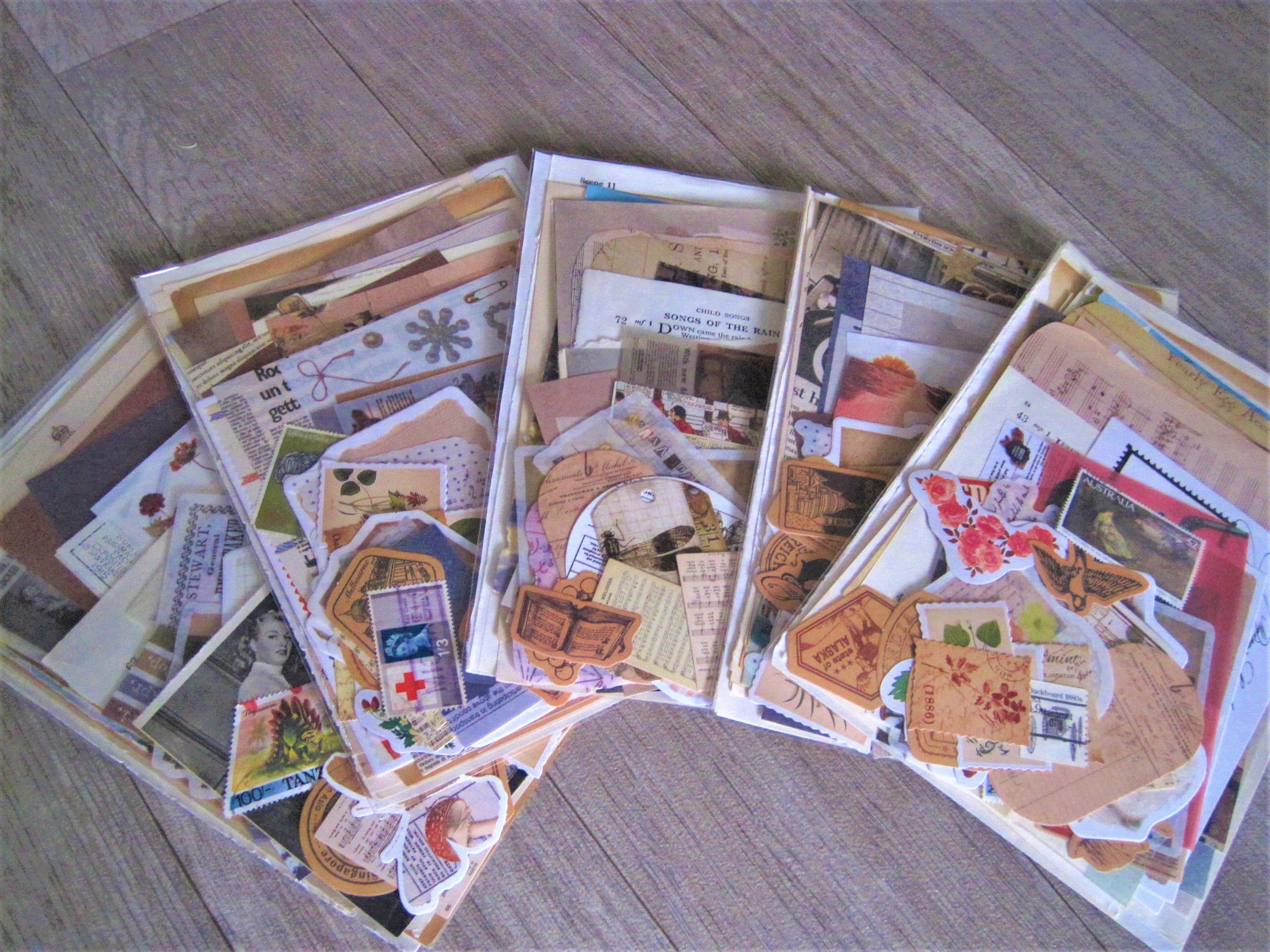 Vintage Journal Ephemera Bundle 50 Items Junk Journal Paper | Etsy