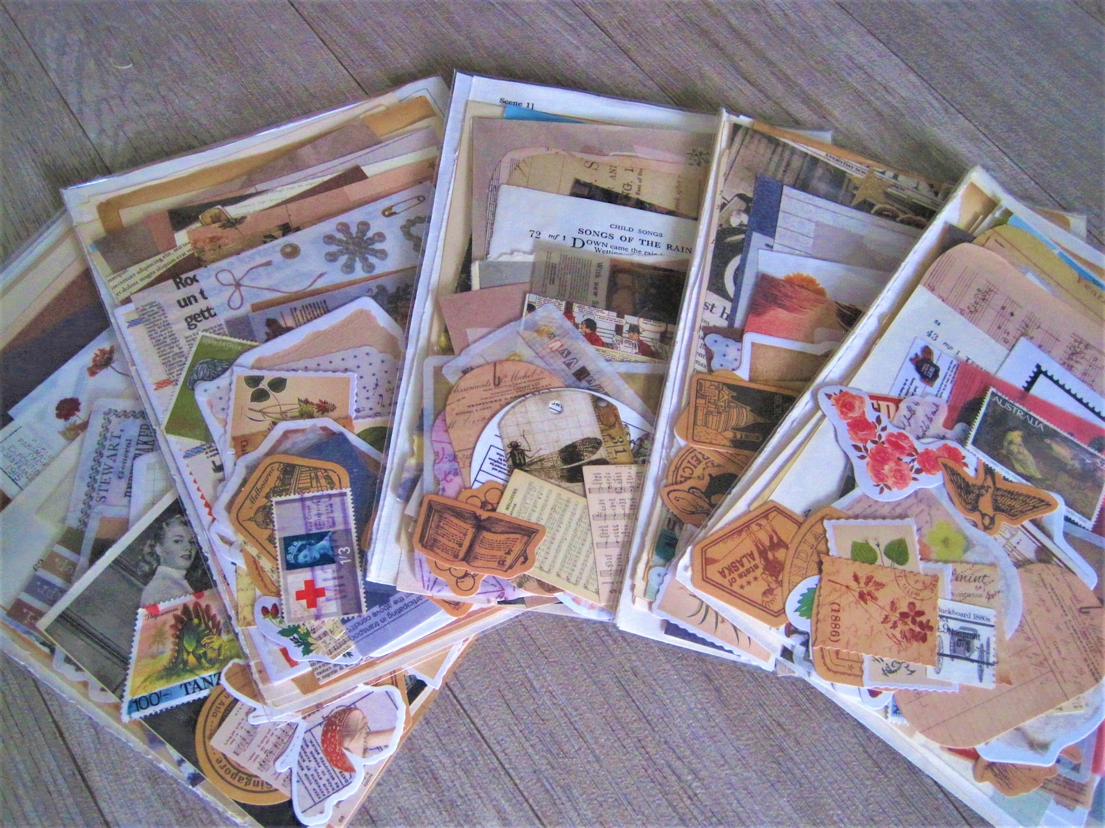 Vintage Journal Ephemera Bundle 50 Items Junk Journal Paper | Etsy