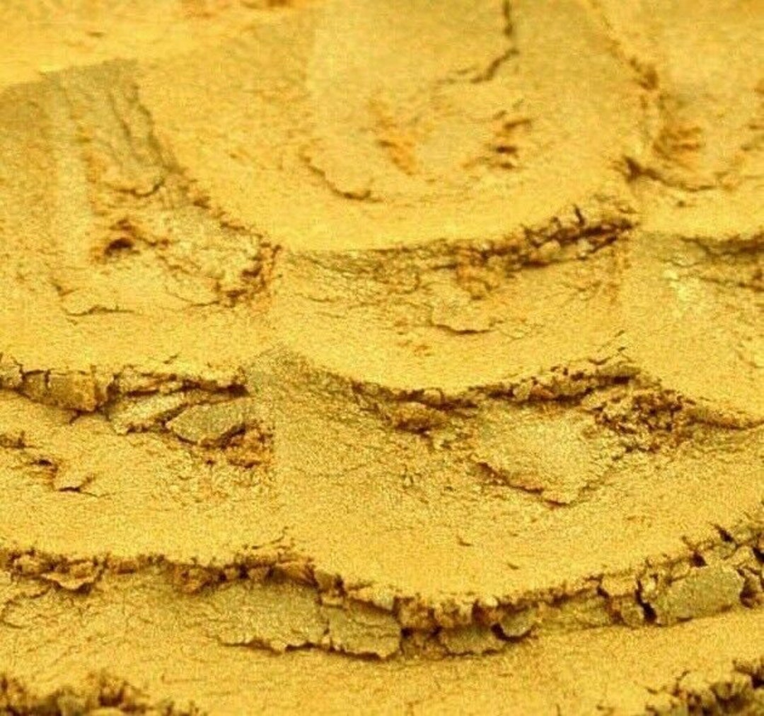 Mayan Gold Mica Powder Cosmetic Pigment Soap Bath Bombs Nail Art Eye ...