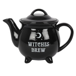 Witches Brew Black Magic Cauldron Tea Set Star Moon Kitchen Witch Gift ...