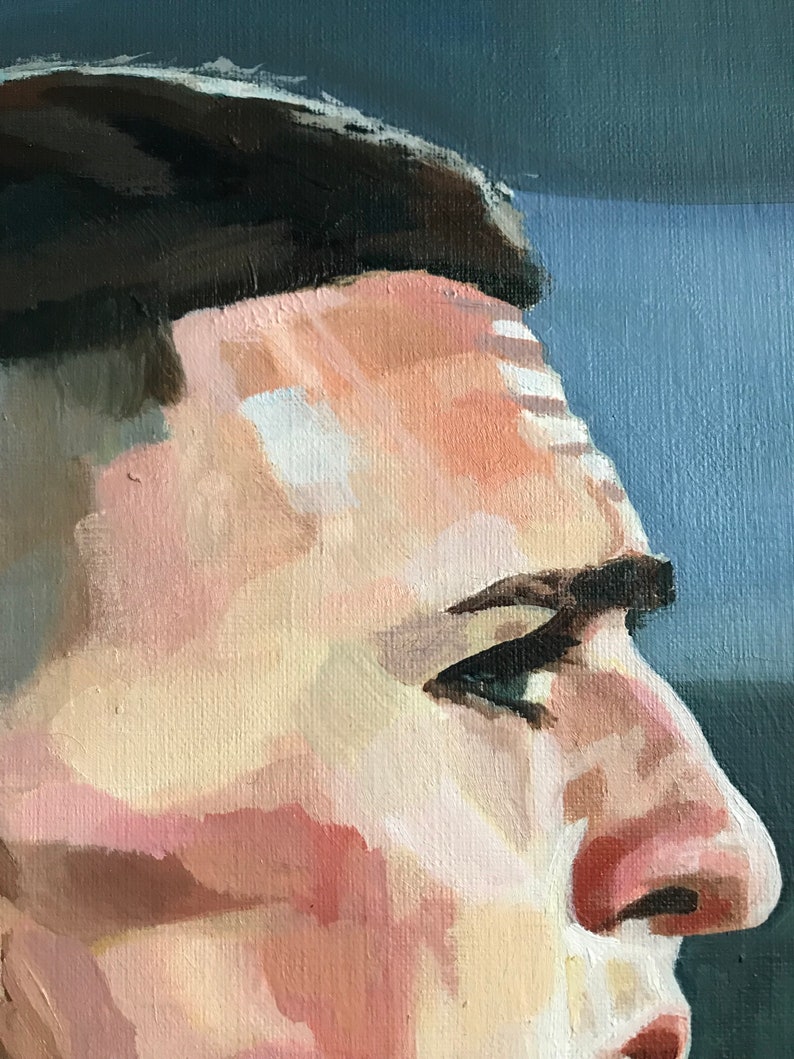 Phil Foden, Original Oil Painting, Manchester City Football, Fine Art ...