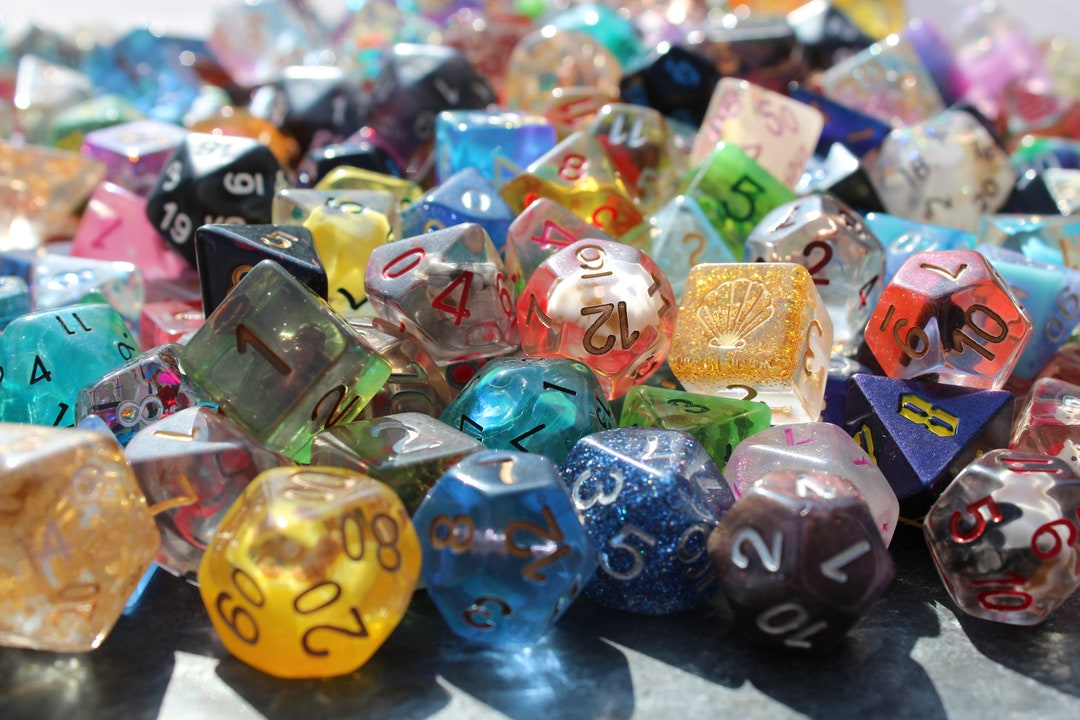 Polymorph Mystery Dice Set 7pcs D&D Pathfinder Call of Cthulhu Tabletop ...