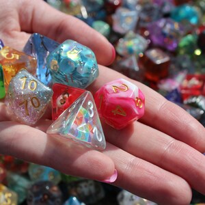 Polymorph Mystery Dice Set 7pcs D&D Pathfinder Call of Cthulhu Tabletop ...