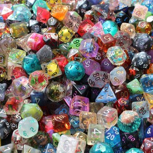 Polymorph Mystery Dice Set 7pcs D&D Pathfinder Call of Cthulhu Tabletop ...