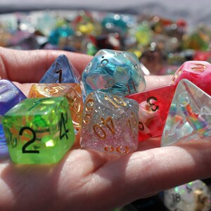 Polymorph Mystery Dice Set 7pcs D&D Pathfinder Call of Cthulhu Tabletop ...