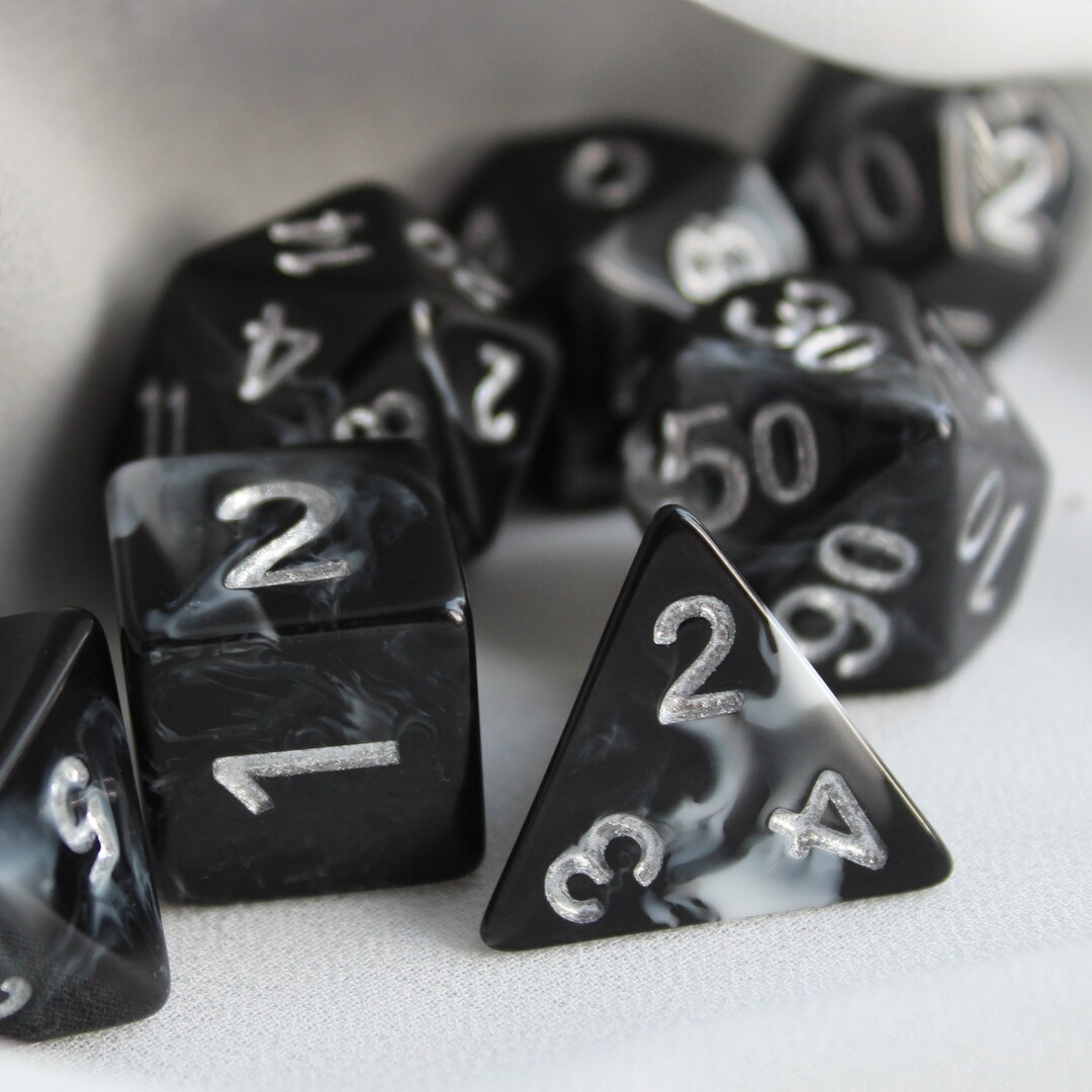 Shade's Haunt Dice Set With Velvet Bag 7pcs D&D Pathfinder Geeky Gift ...