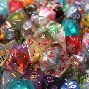 Polymorph Mystery Dice Set 7pcs D&D Pathfinder Call of Cthulhu Tabletop ...