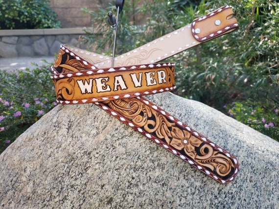 Fully Tooled Custom Buckstitch Belt Adult Size - Etsy