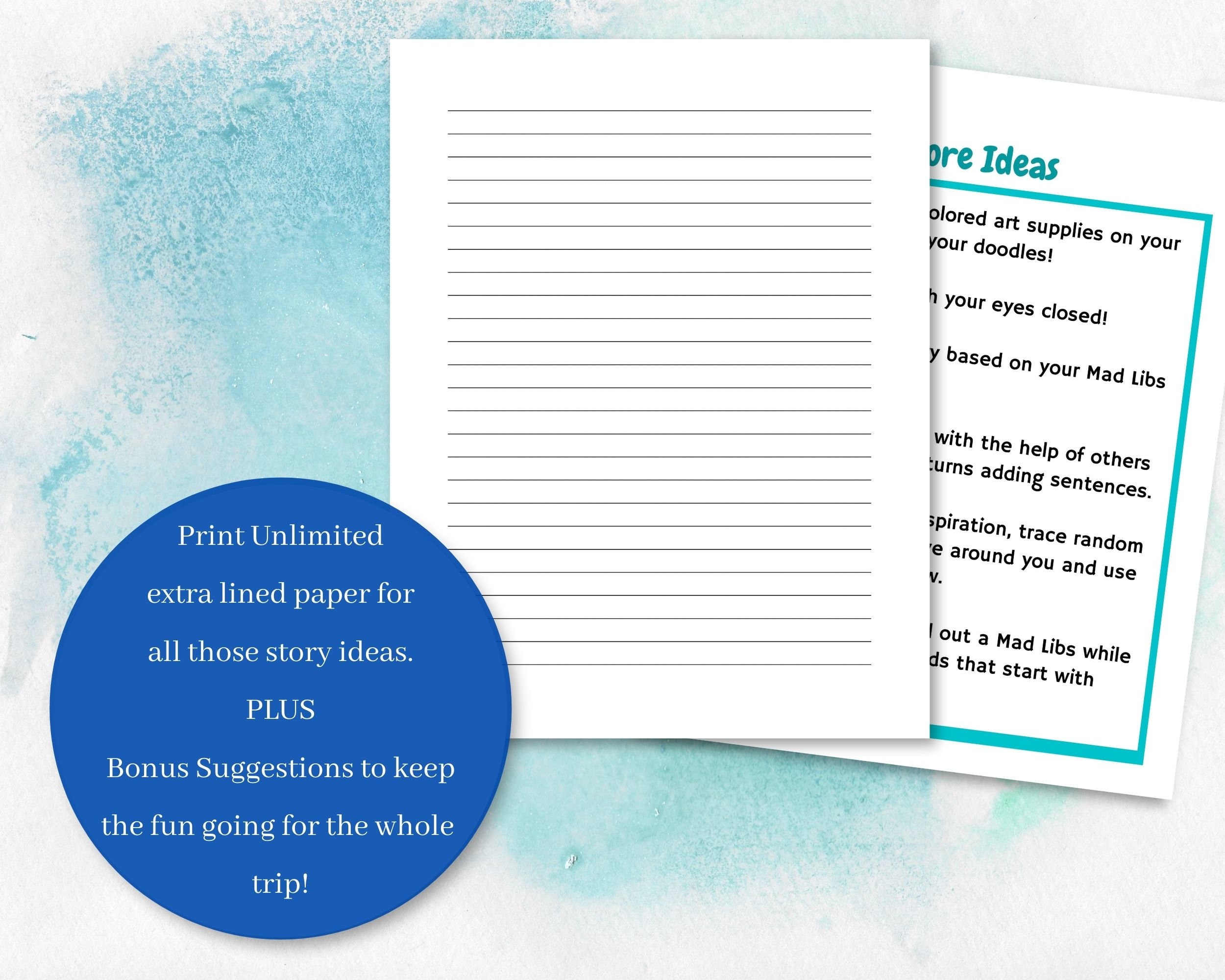 Printable Kids Travel Activities Pack / All Ages Game Bundle for Family ...