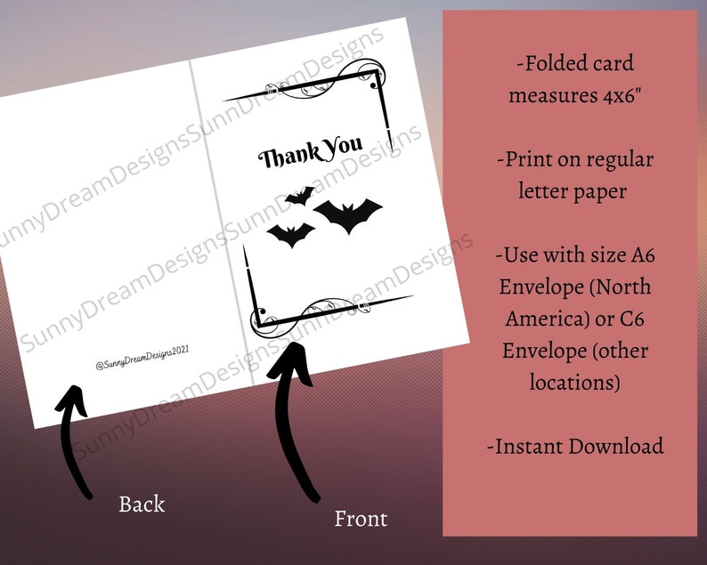 Printable Addams Family Thank You Cards, Addams Family Cartoon, Goth ...
