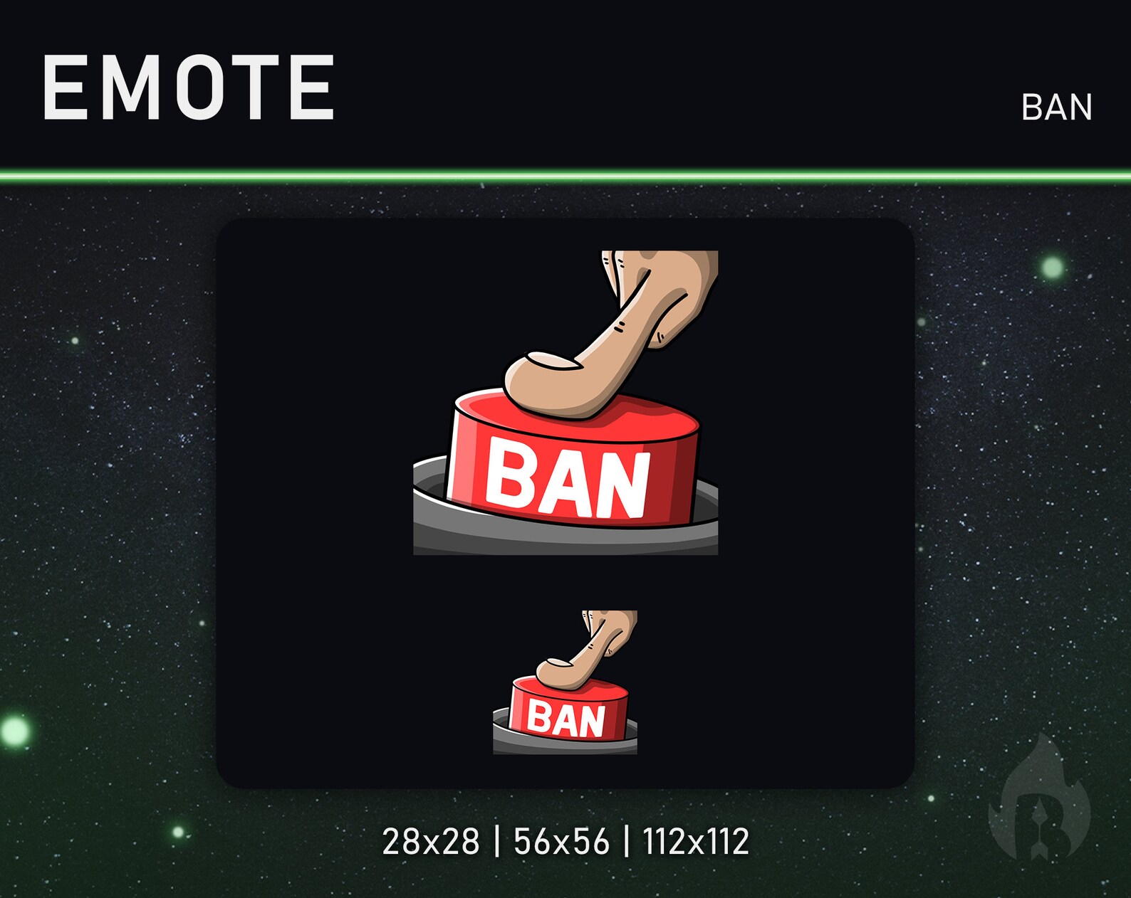 TWITCH Emote (BAN) - Etsy