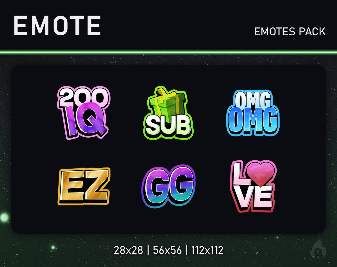 TWITCH Emote PACK - Etsy