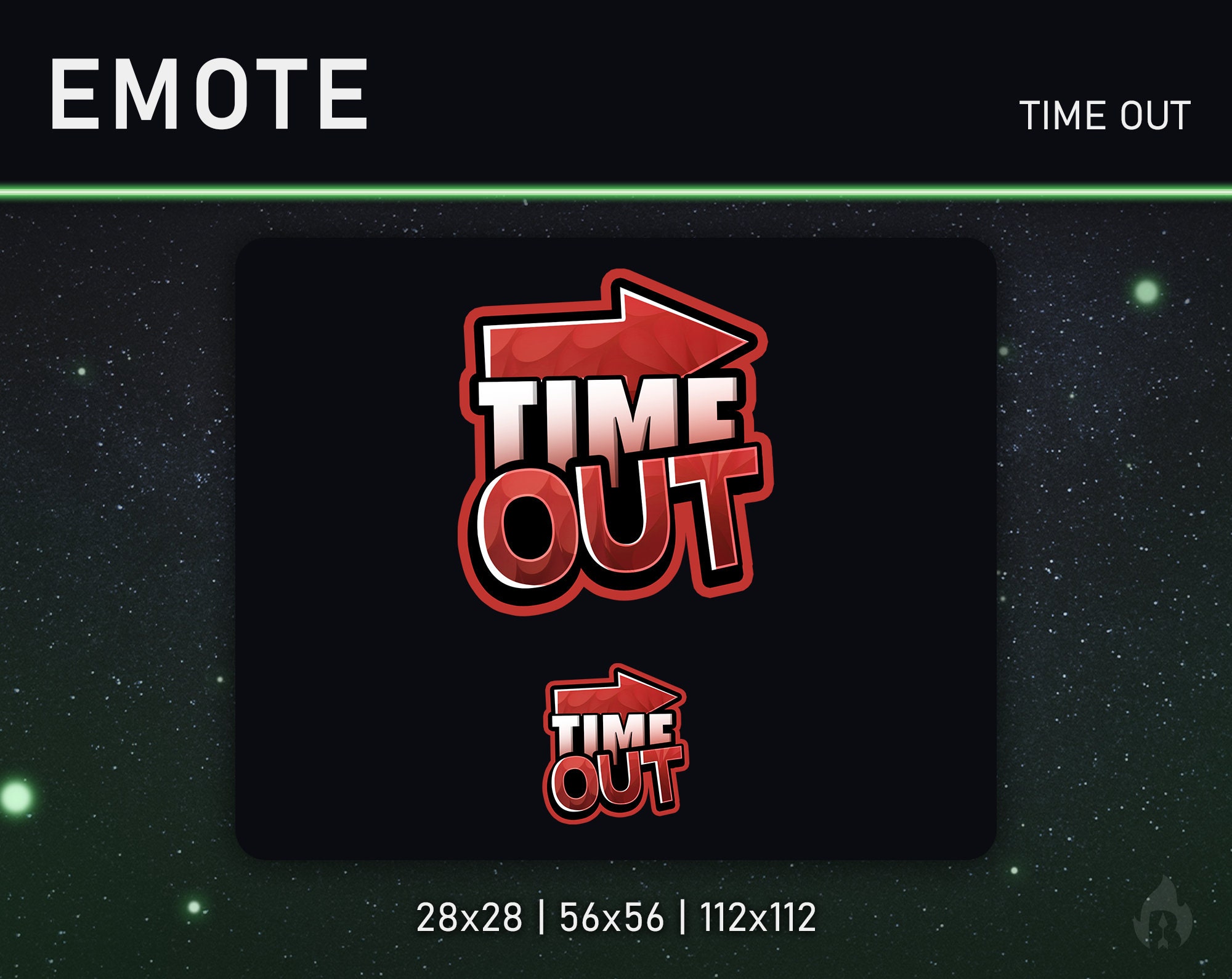 TWITCH Emote (TIME OUT) - Etsy