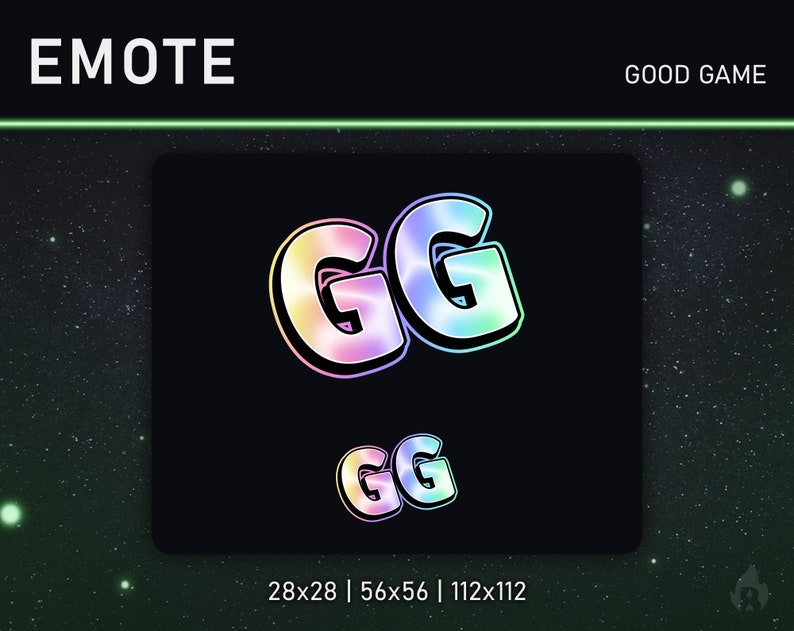 TWITCH Emote GG (good Game) - Etsy